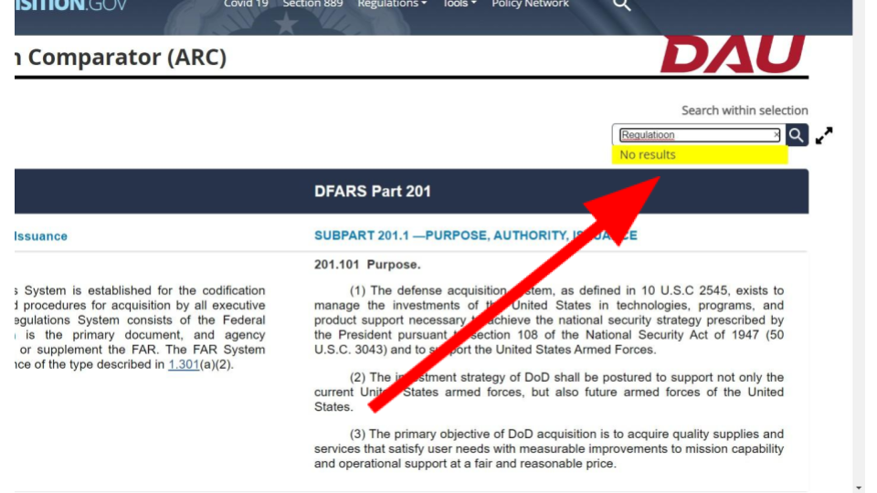 (ARC) User Guide | Acquisition.GOV
